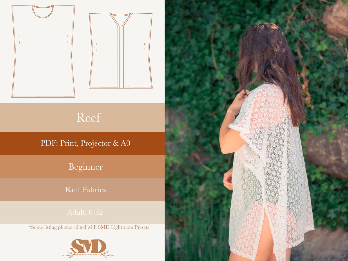 Adult Reef Swim Cover Up - A FREE DIGITAL SEWING PATTERN – Samantha Marie Design