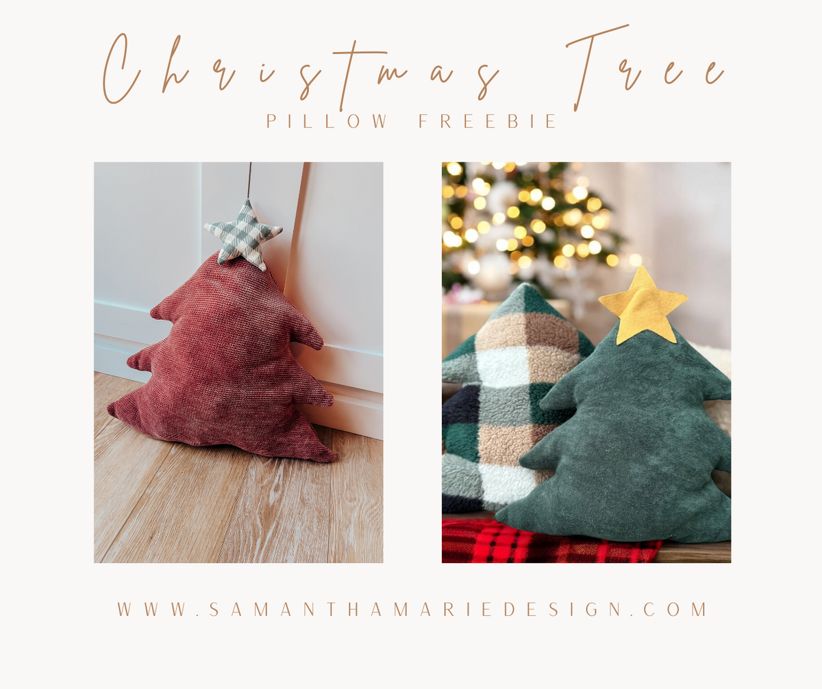 Christmas Tree Pillow - A Free Digital Sewing Pattern – Samantha Marie ...