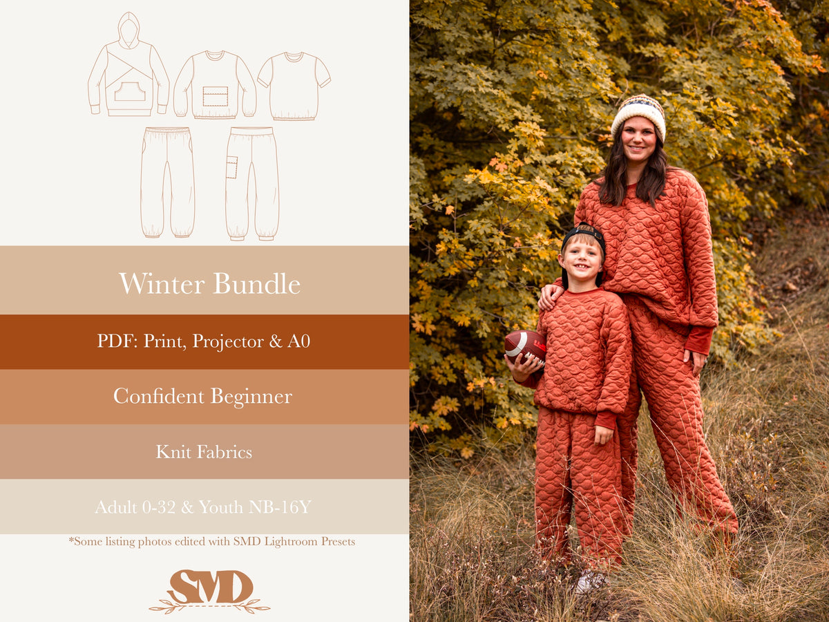 Bundle Winter Set Digital Sewing Pattern – Samantha Marie Design