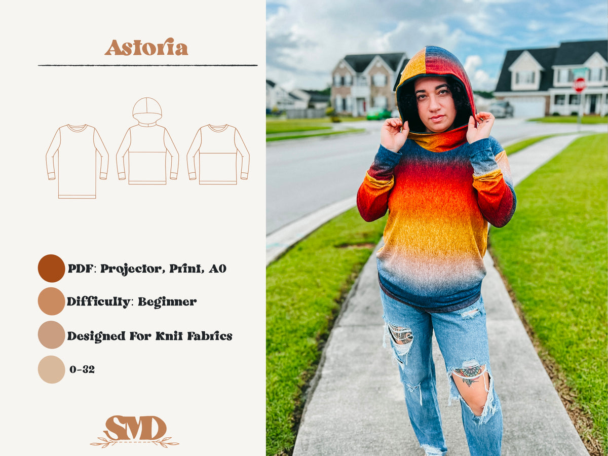 Adult Astoria Sweater Digital Sewing Pattern Sizes 0-32 – Samantha ...